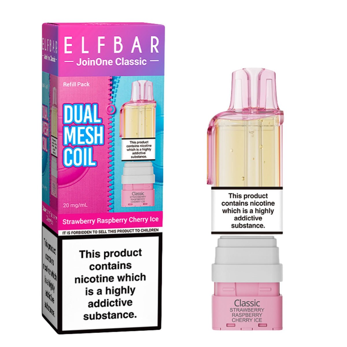 Strawberry Raspberry Cherry Ice JoinOne15 Pre - filled Pod by Elf Bar ...