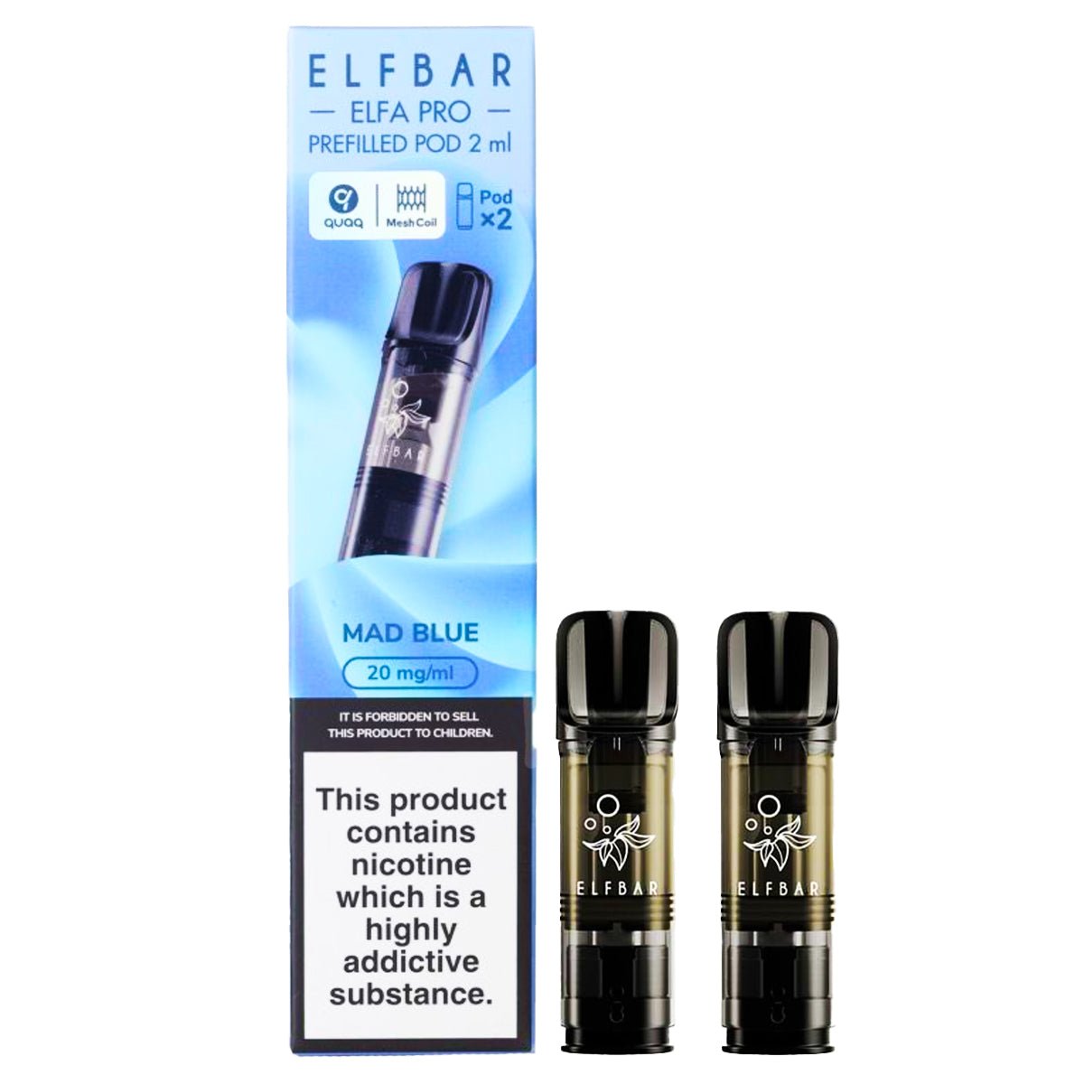 Mad Blue Elfa Pro Prefilled Pod by Elf Bar – Prime Vapes UK